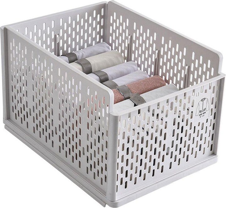 Living and Home Plastic Stackable Clothes Storage Basket Drawer ...