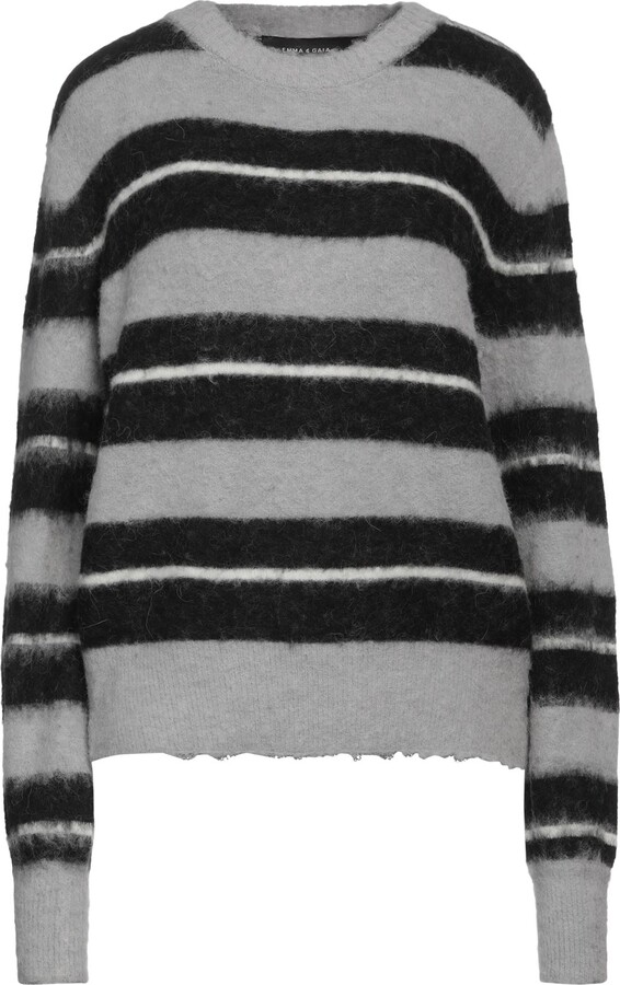 EMMA & GAIA RED Sweater Light Grey - ShopStyle