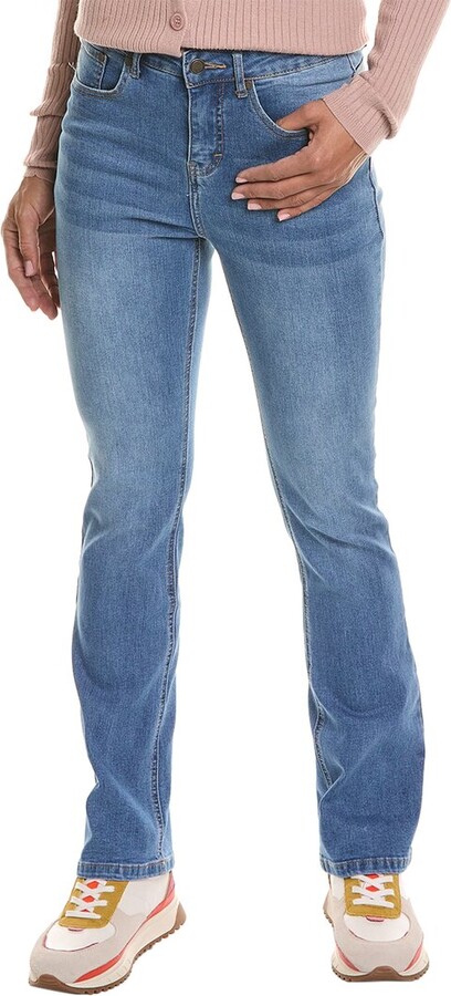 Jaclyn Smith Light Wash Bootcut Jean - ShopStyle