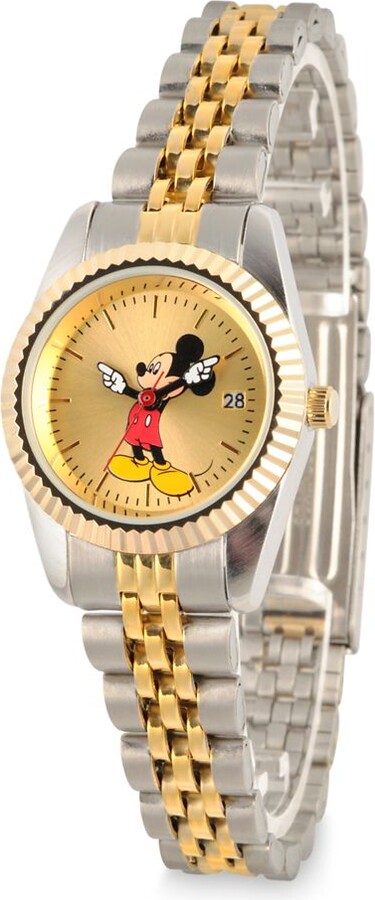 Disney Mickey Mouse Two-Tone Alloy Watch for Women - ShopStyle