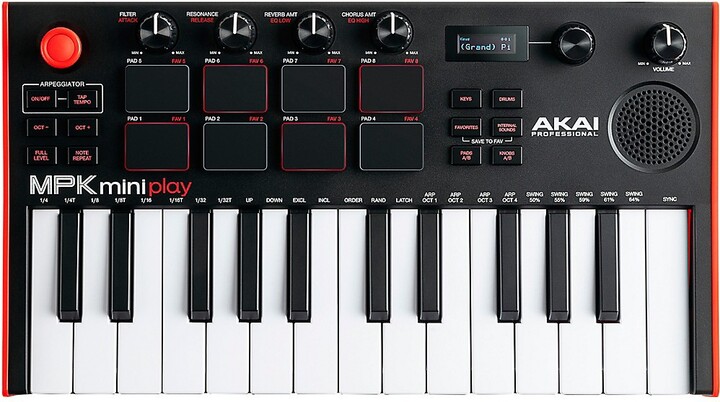 Akai Professional MPK mini play mk3 Mini Controller Keyboard With Built ...