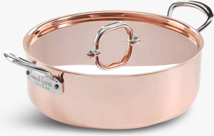 Samuel Groves Copper Induction Saute Pan with Lid 26cm - ShopStyle