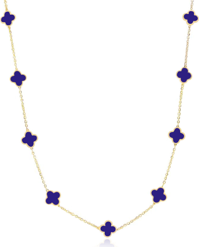 The Lovery Mini Lapis Clover Necklace - ShopStyle