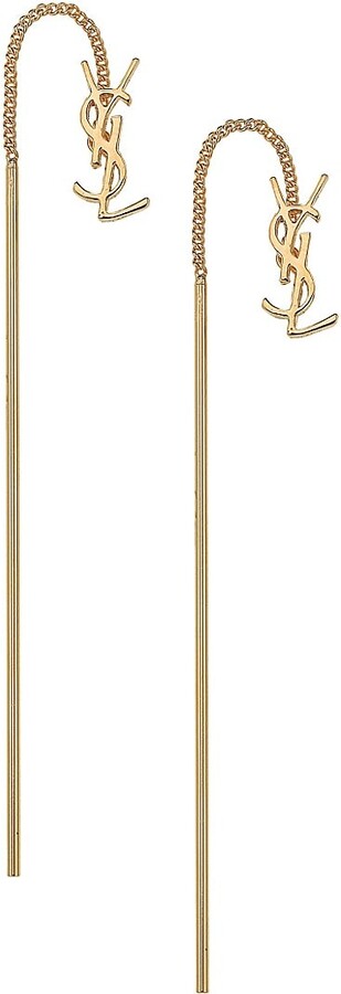 Saint Laurent Opyum Threader Earrings - ShopStyle
