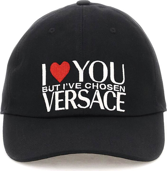 Versace embroidered baseball cap - ShopStyle Hats