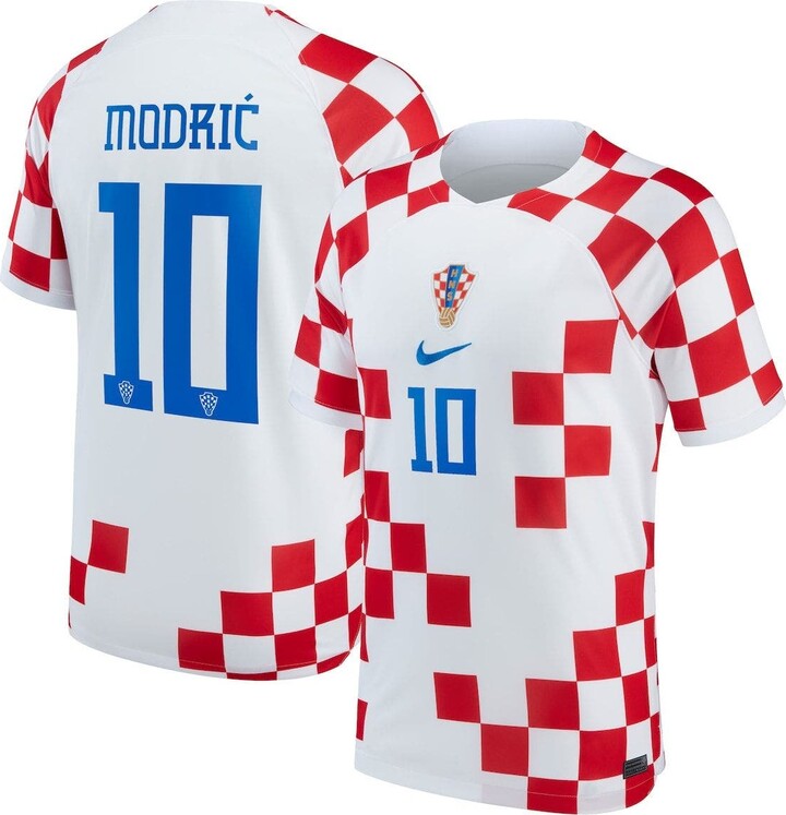 Nike Men's Luka Modric White Croatia National Team 2022/23 Home Breathe ...