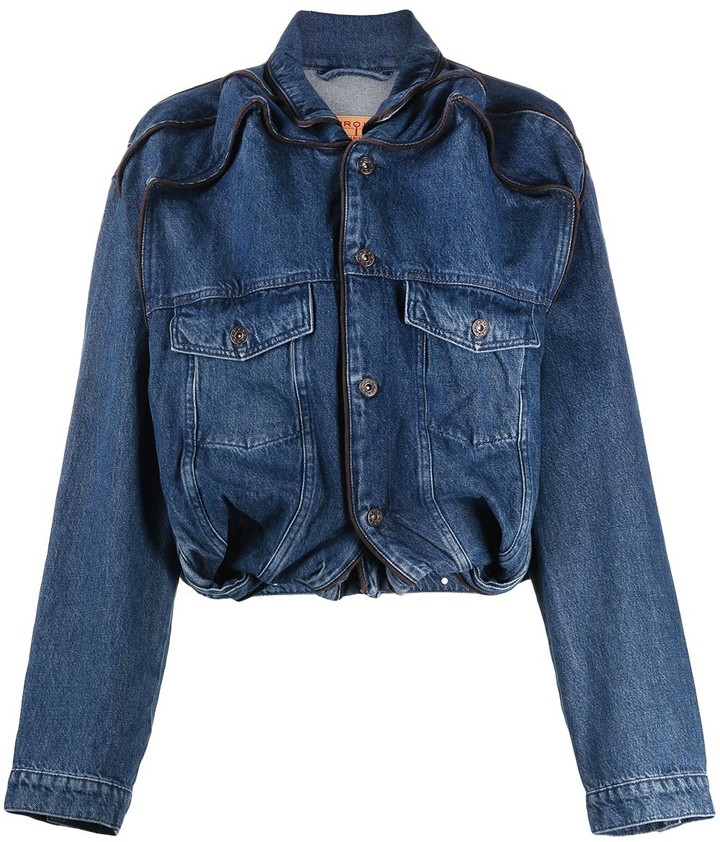 Y/Project Layered Denim Jacket - ShopStyle