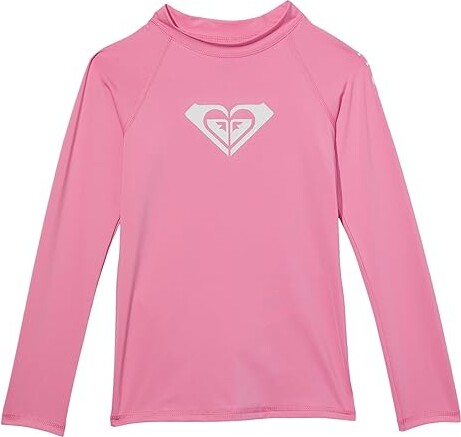 Roxy Kids Whole Hearted Long Sleeve Rashguard (Toddler/Little Kids/Big ...
