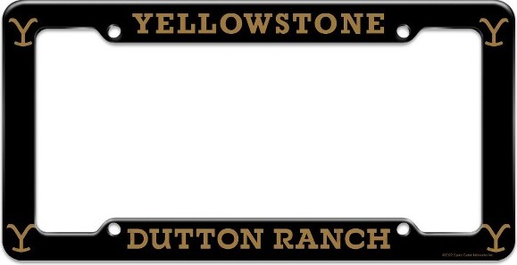 Yellowstone TV Show Dutton Ranch License Plate Tag Frame - ShopStyle ...