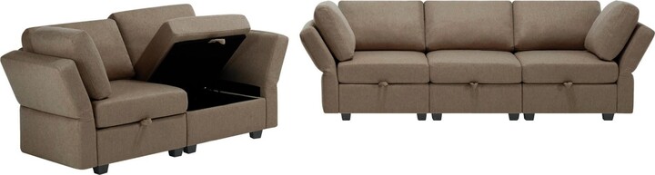 Simplie Fun Modular Storage Sofa with Adjustable Backs and Arms - ShopStyle