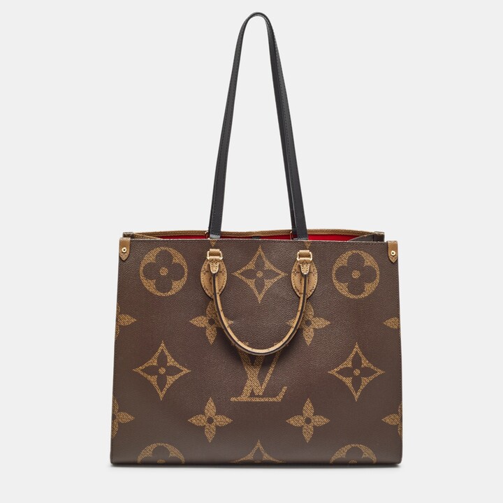 Louis Vuitton Reverse Monogram Giant Canvas Onthego Gm Bag - ShopStyle