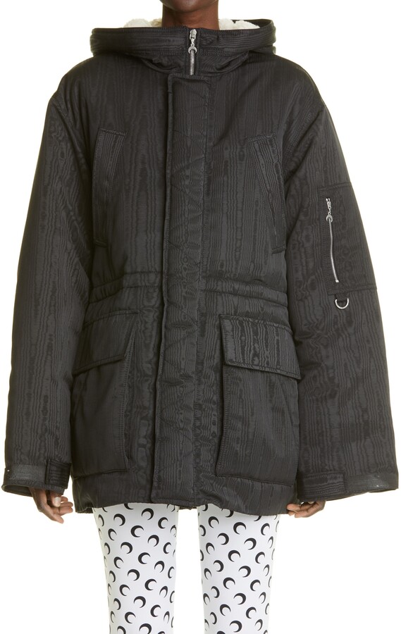 Marine Serre Unisex Moiré Split Hood Puffer Jacket - ShopStyle