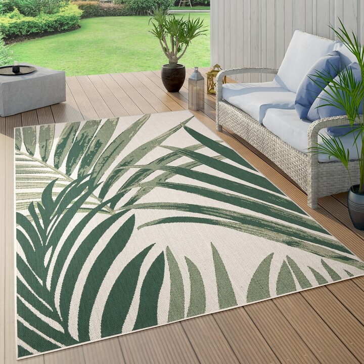 Paco Home Tropical Outdoor Rug Palm Tree & Jungle Design Flatweave ...