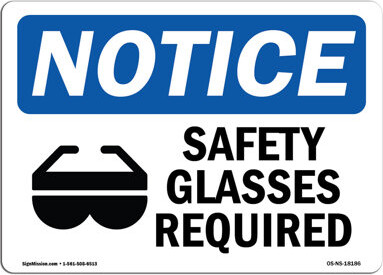 SignMission Safety Glasses Required Sign with Symbol - ShopStyle Home ...