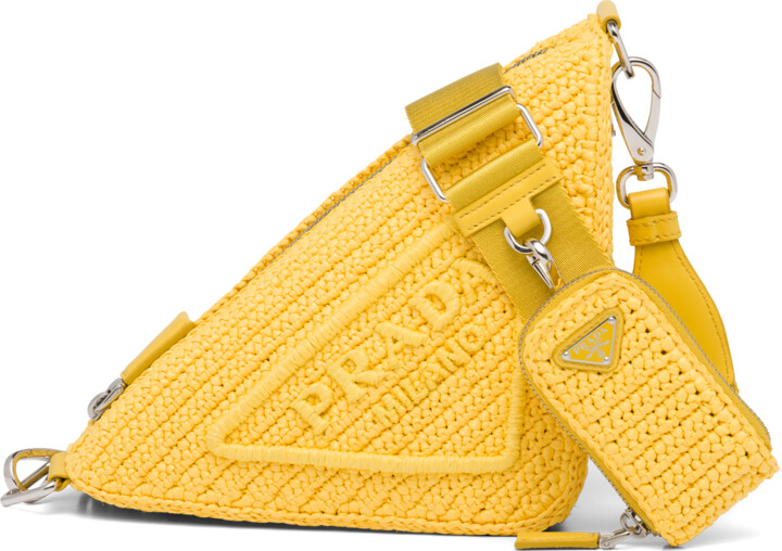 Prada Raffia Triangle Bag - ShopStyle