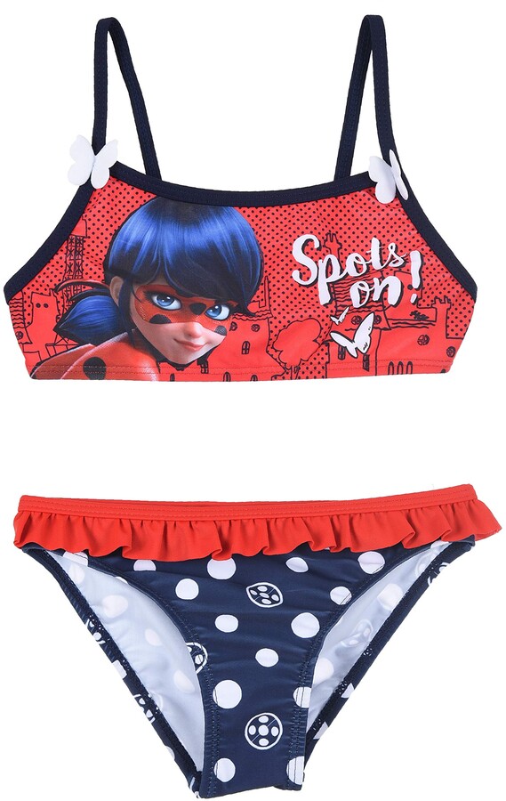Miraculous Ladybug Girls' Bikini Swimsuit - Red - 4 Years - ShopStyle