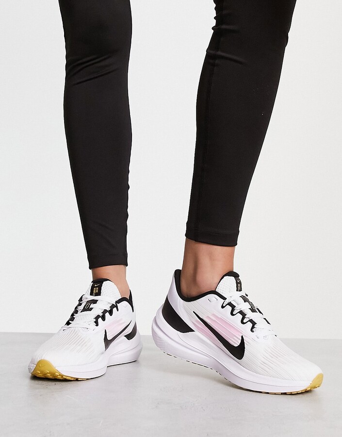 Nike Running Air Winflo 9 trainers in white - ShopStyle