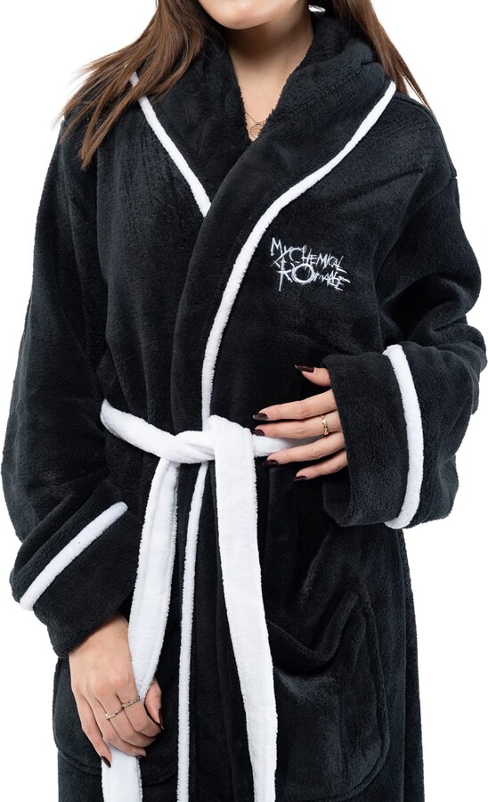 My Chemical Romance Bathrobe The Black Parade Band Logo Official Black ...