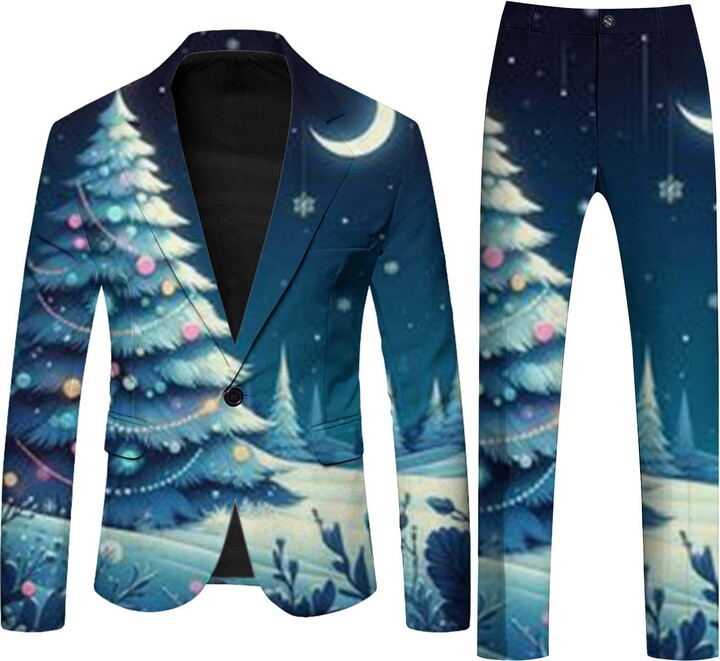 Beokeuioe Christmas Costume Formal Christmas Suits Christmas Suit Men's ...