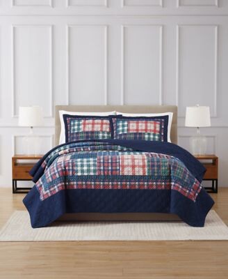 Martha Stewart Collection Highland Patchwork Quilts Created For Macys ...