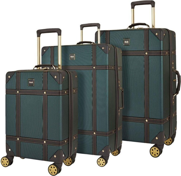 Infinity Leather Hard Shell Trunk Luggage Suitcase - ShopStyle