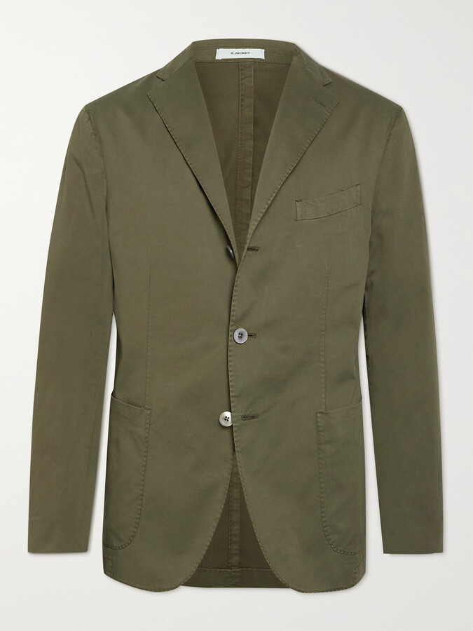 Boglioli K-Jacket Unstructured Stretch-Cotton Twill Suit Jacket - ShopStyle