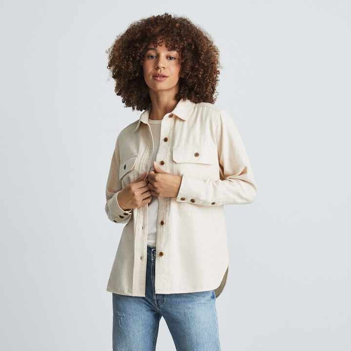 Everlane The Classic Cotton Flannel Shirt - ShopStyle Tops