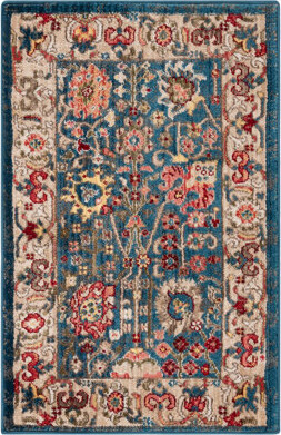 World Menagerie Kurtz Oriental Blue Area Rug - ShopStyle
