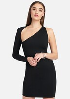 Bebe One Sleeve Mini Dress - ShopStyle