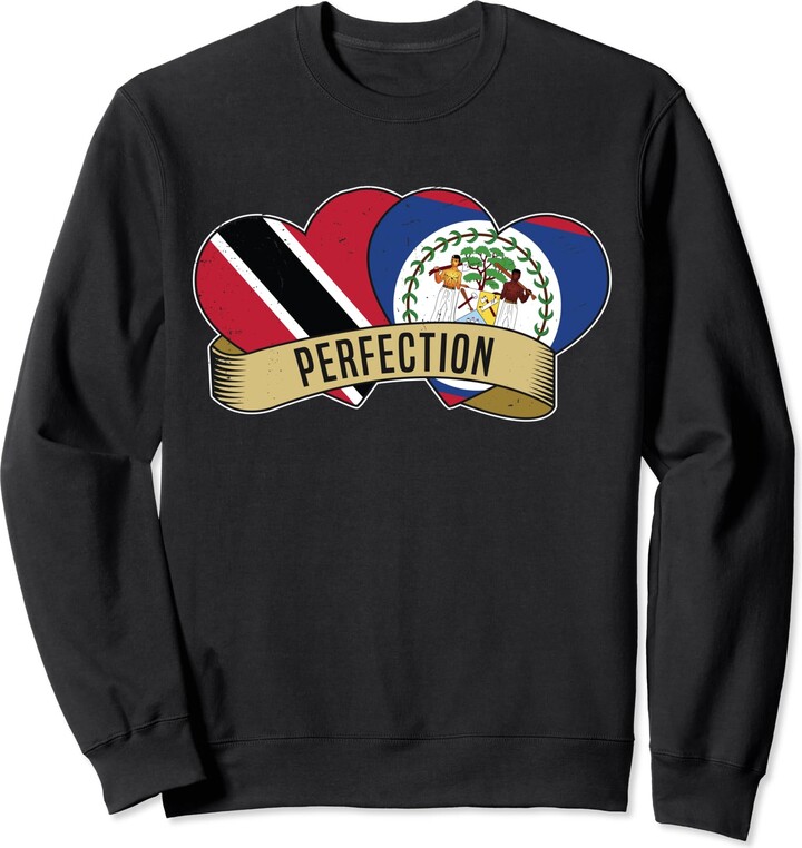 Trinidadian Belizean Flag shirt Kids Trinidadian Belizean Flag Heart ...
