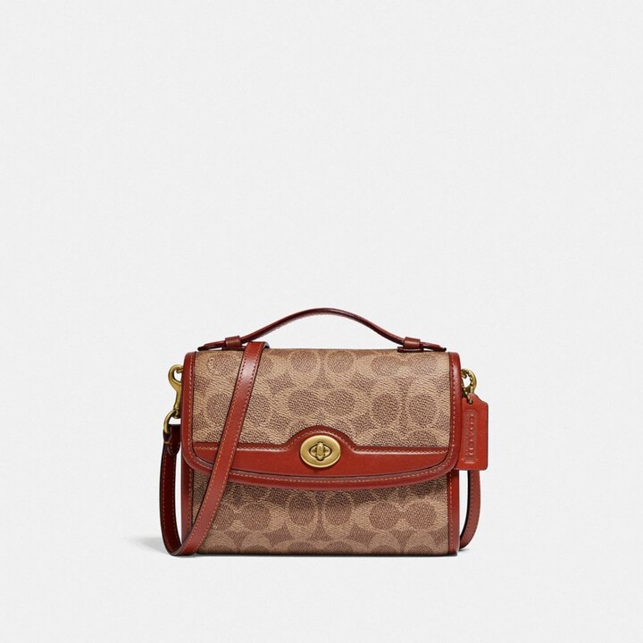 Coach Kip Turnlock Crossbody In Signature Canvas - ShopStyle