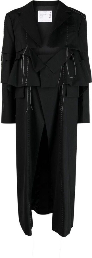 Sacai Layered Storm-Flap Trench Coat - ShopStyle
