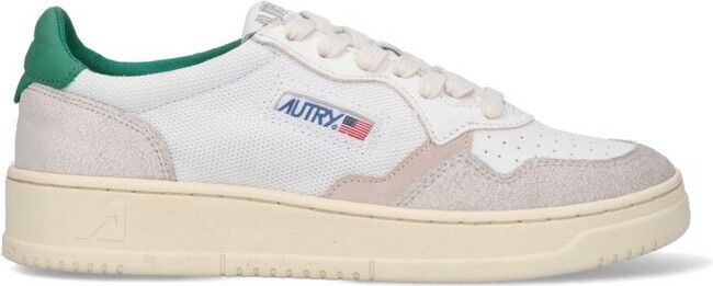 AUTRY Logo Patch Lace-Up Sneakers - ShopStyle