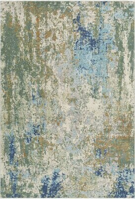 Trent Austin Design Mcneel Abstract Green/Burnt Orange Area Rug - ShopStyle