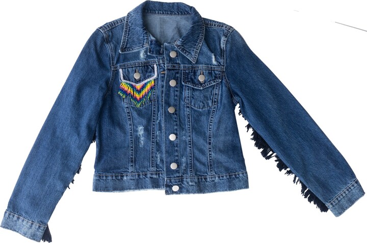 APACHE TRIBU - Denim Beads Jacket - ShopStyle