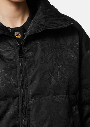 Versace La Greca print puffer jacket - ShopStyle