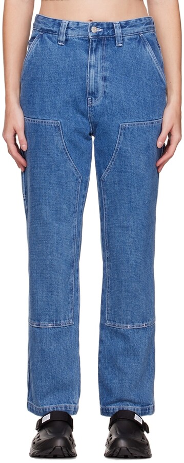 Stussy Blue Work Jeans - ShopStyle