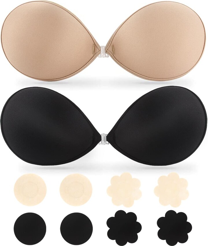 M MUNCASO Sticky On Bra Backless Strapless Bra for Women Self Adhesive ...
