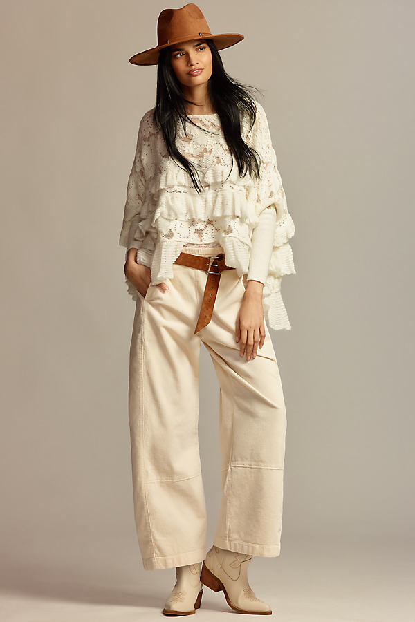 Pilcro The Izzie Relaxed Pull-On Barrel Trousers by Corduroy Edition - ShopStyle