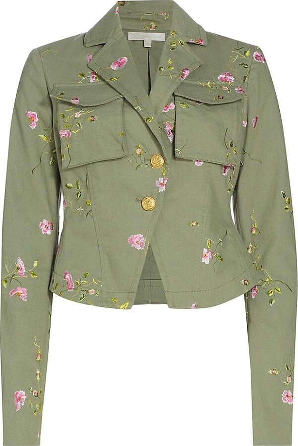 LoveShackFancy Dolisa Floral Cargo Jacket - ShopStyle