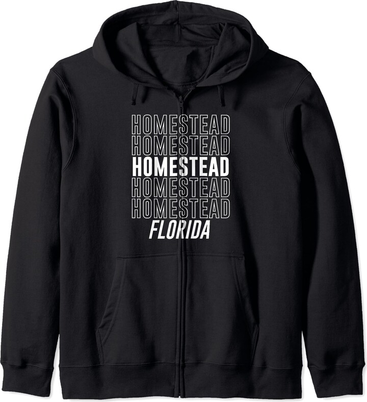 Florida City Retro Stacked Font Retro Homestead Florida City Stacked ...