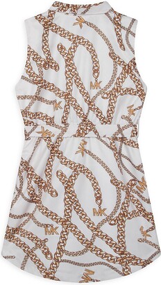 Michael Kors Kids Little Girl's & Girl's MK Chain-Link Shirt Dress ...