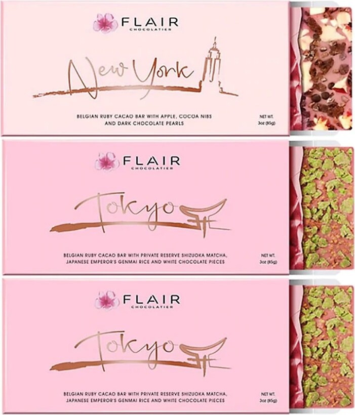 Flair Chocolatier Belgian Ruby Chocolate 3-Piece Set - ShopStyle Food ...