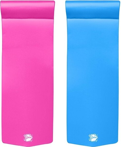 TRC Recreation Splash 1.25 Inch Thick Foam Swimming Pool Float Mat Large Adult Lounger with ...