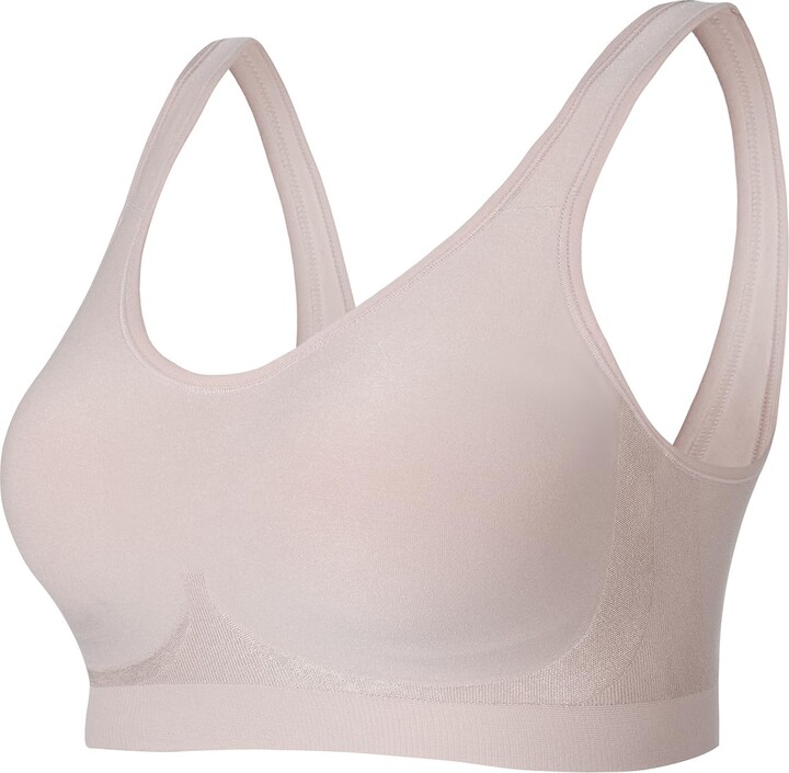 Lemef Non Wired Bra for Women Wireless Seamless Underoutfit Bra with ...