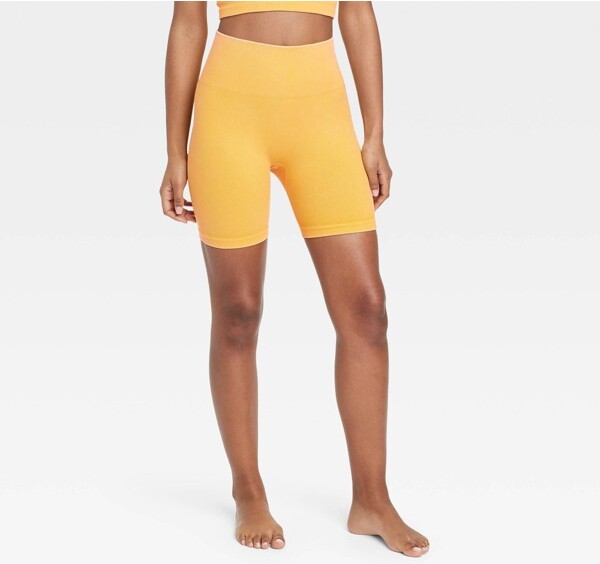 Women's High-Rise Ribbed Seamless Bike Shorts 6" - JoyLab™ - ShopStyle