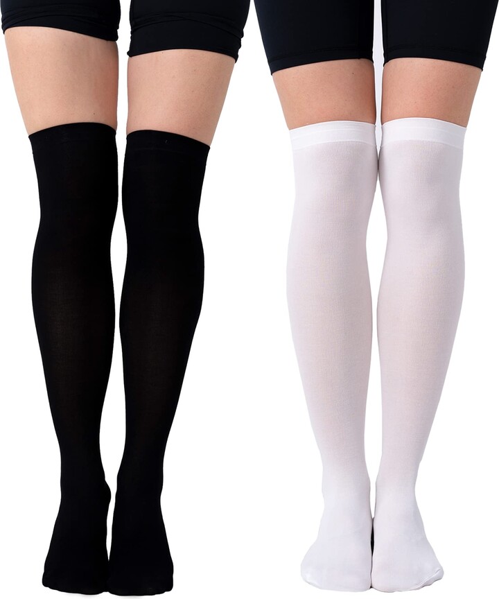 Bevigorio Thigh High Socks for Women Over the Knee Socks Long Knee High ...
