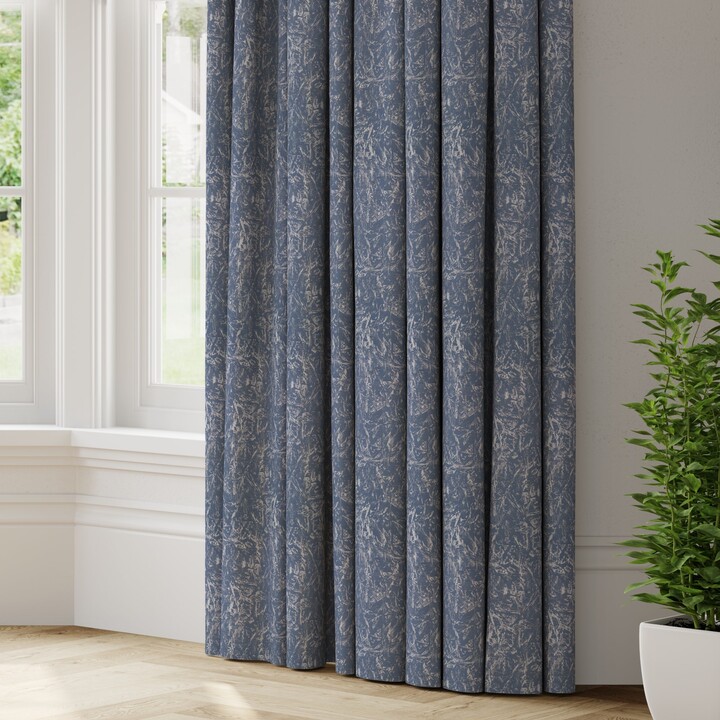 Dunelm Cascade Made to Measure Curtains Cascade Sky Blue - ShopStyle