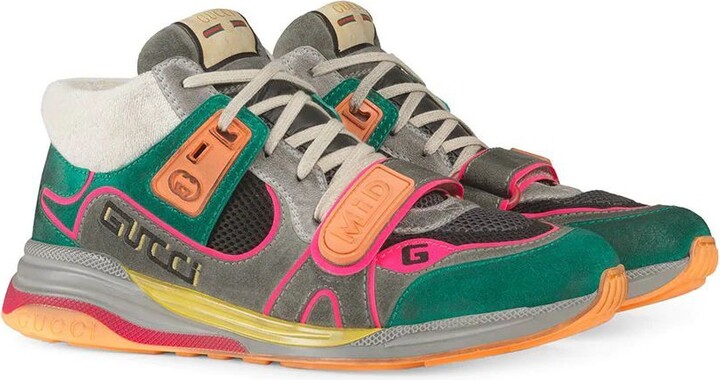 Gucci Green Multicolored Ultra Pace Sneakers - ShopStyle
