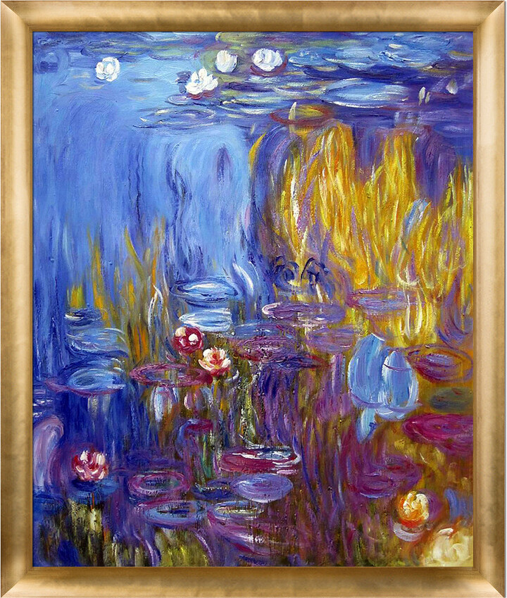 Museum Masters Water Lilies 1917 By Claude Monet Oil Reproduction - ShopStyle Artwork